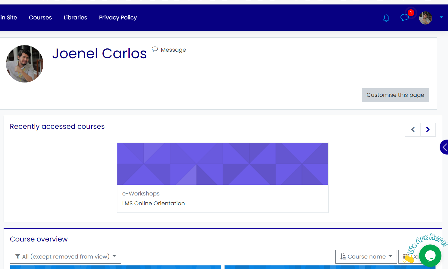 Change my account photo. – eLearningCommons