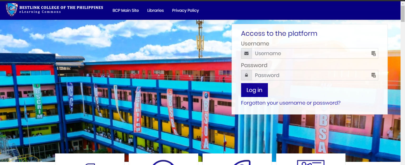 Accessing an Account – eLearningCommons