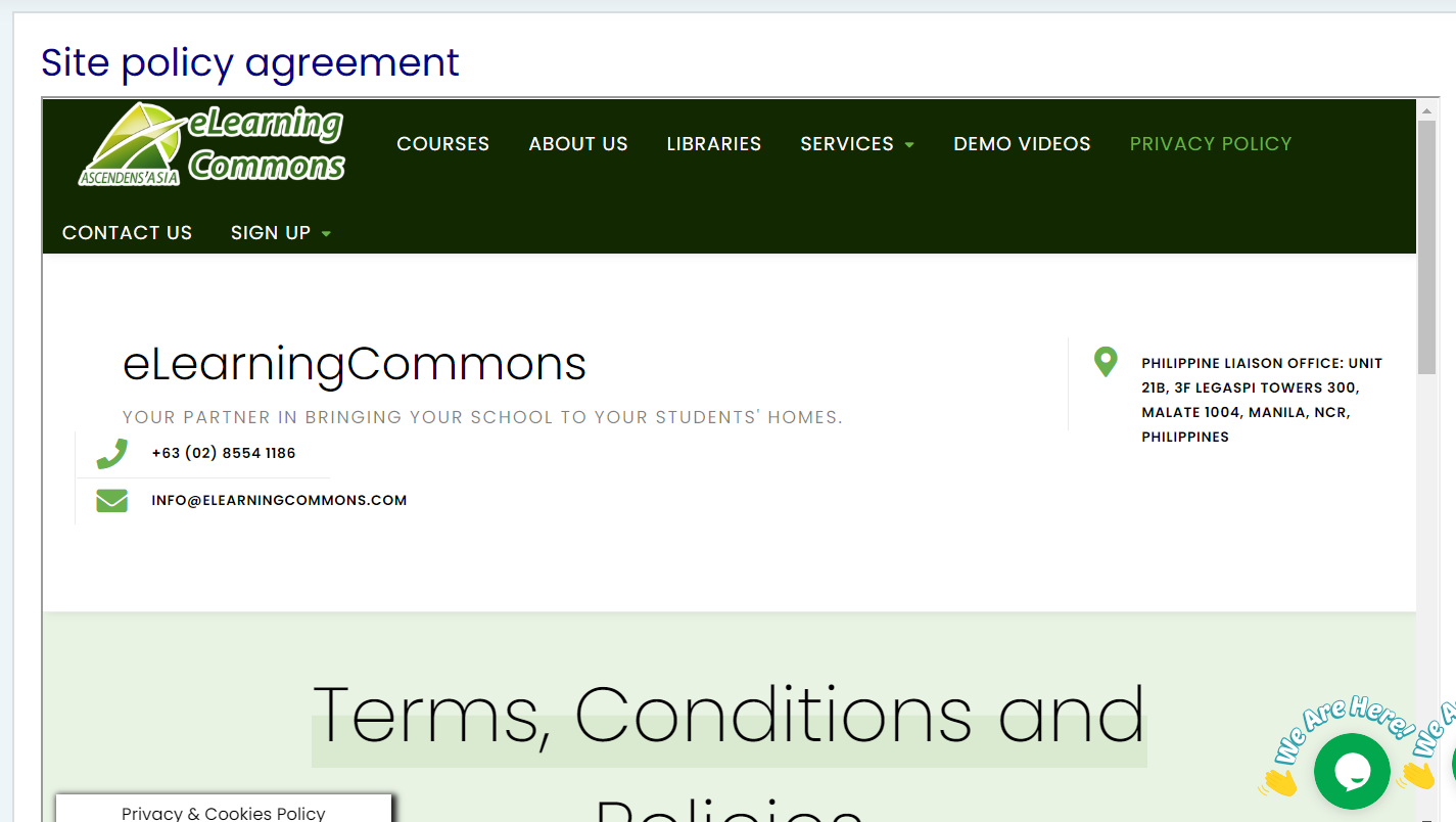 Accessing an Account – eLearningCommons